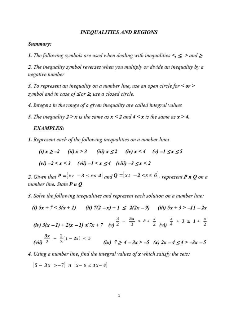 Inequalities | PDF | Inequality (Mathematics) | Mathematical Optimization