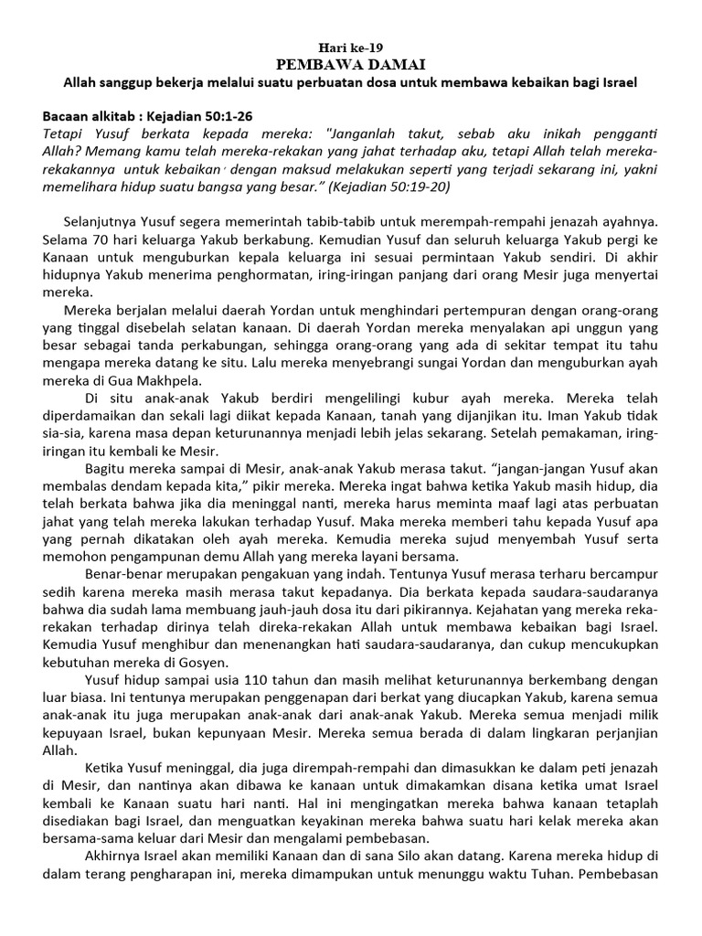 Pembawa Damai | PDF | Agama & Spiritualitas