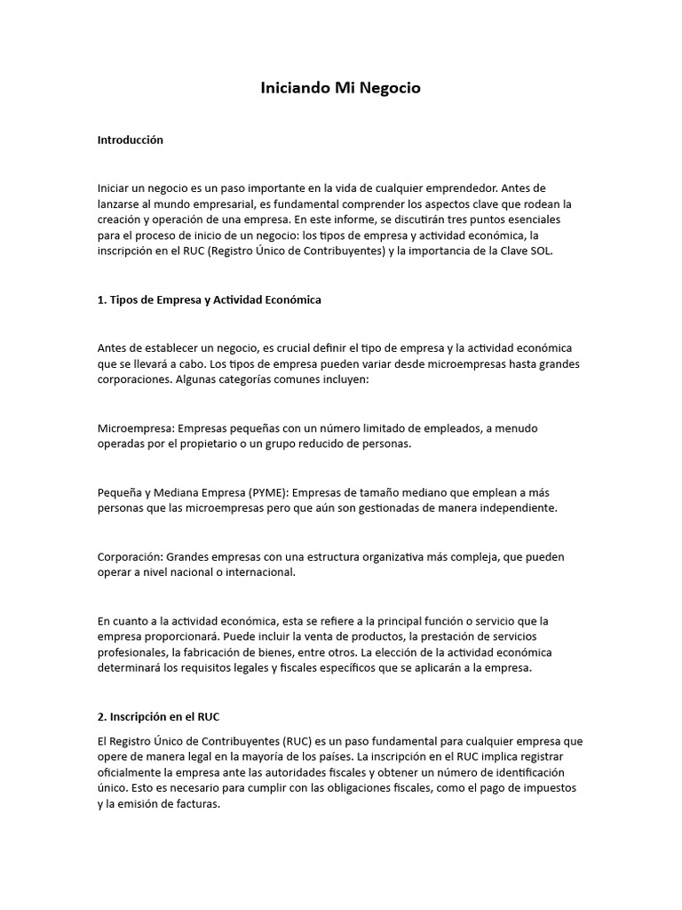 Iniciando Mi Negocio | PDF | Business | Pequeñas y medianas empresas