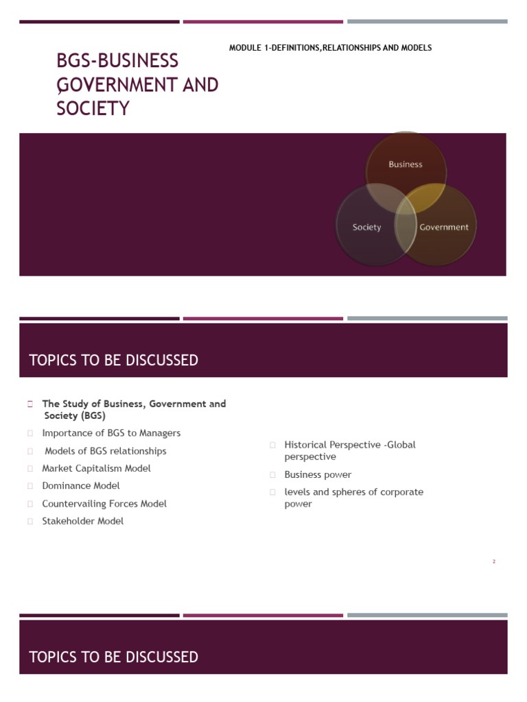 BGS - Module 1 | PDF | Policy | Institution