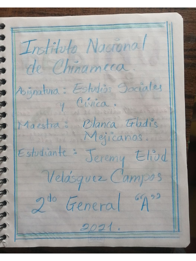 Tarea de Sociales - Jeremy Eliud Velasquez | PDF