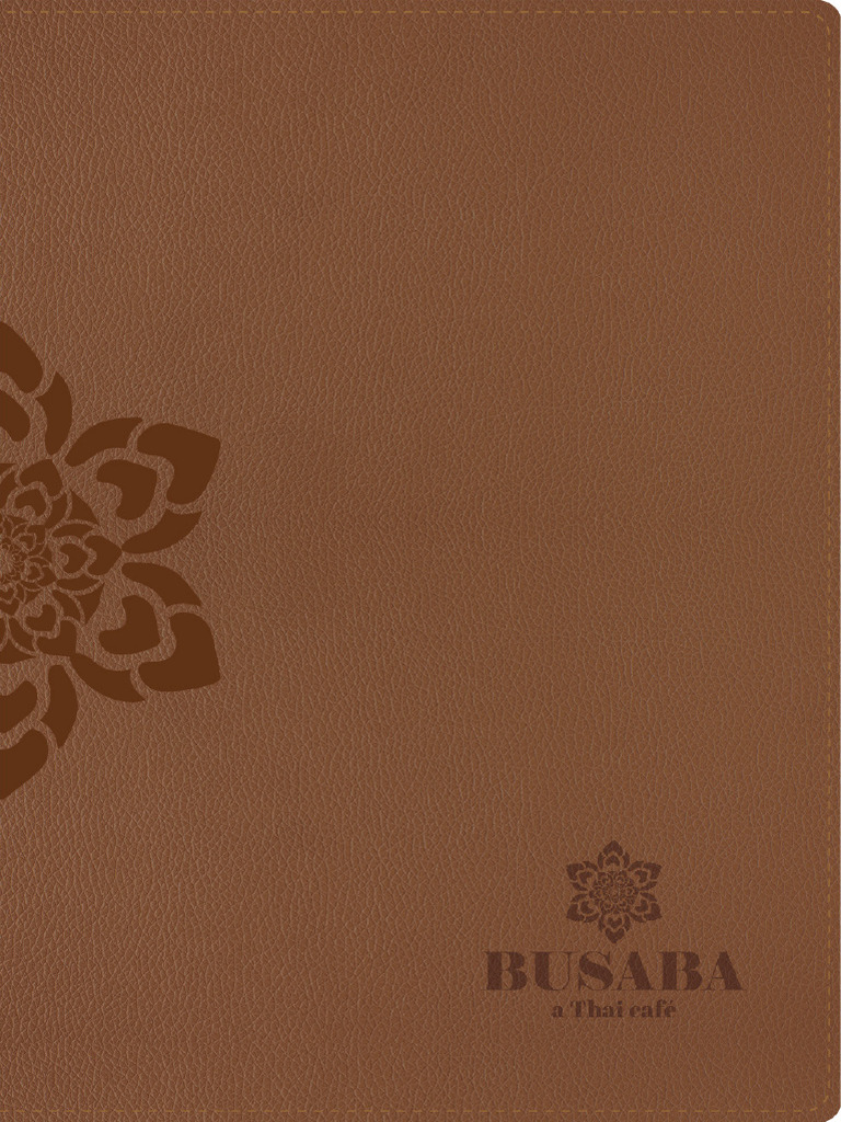 Busaba Beverage & Dessert Menu Book Design | PDF | Thai Cuisine | Desserts