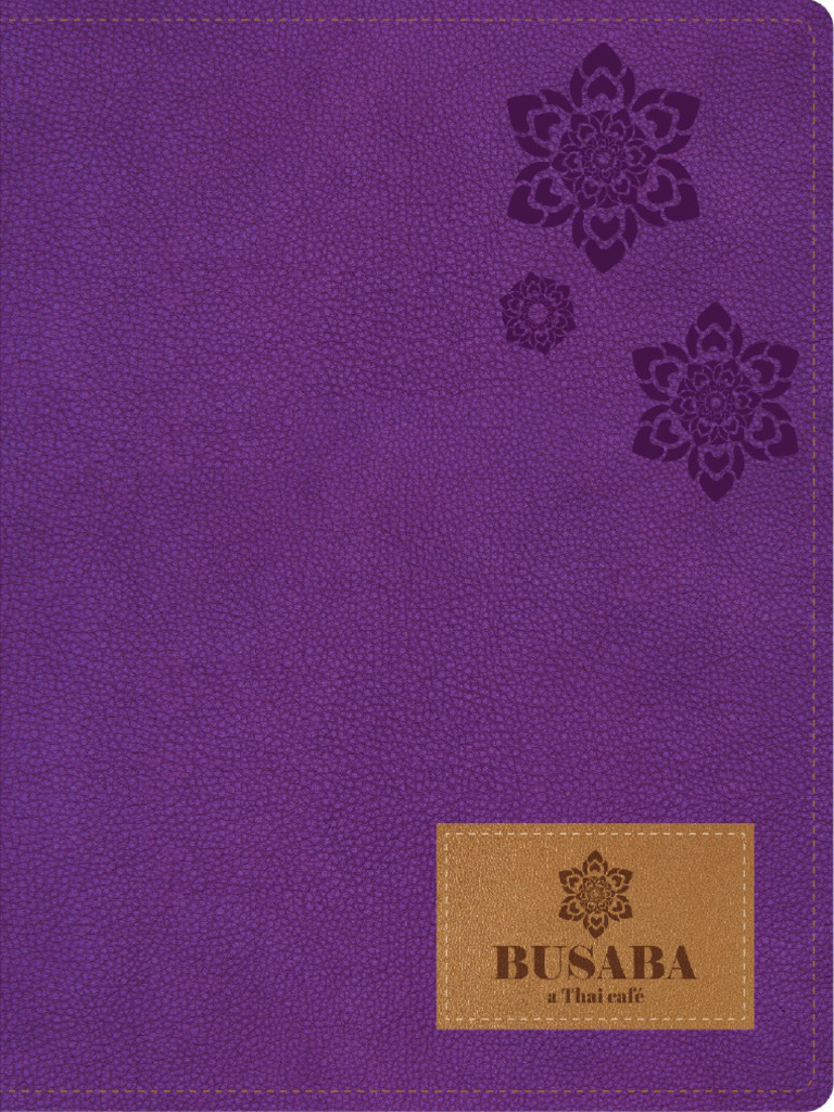 Busaba Thai Cafe Menu Overview | PDF | Thai Cuisine | Curry