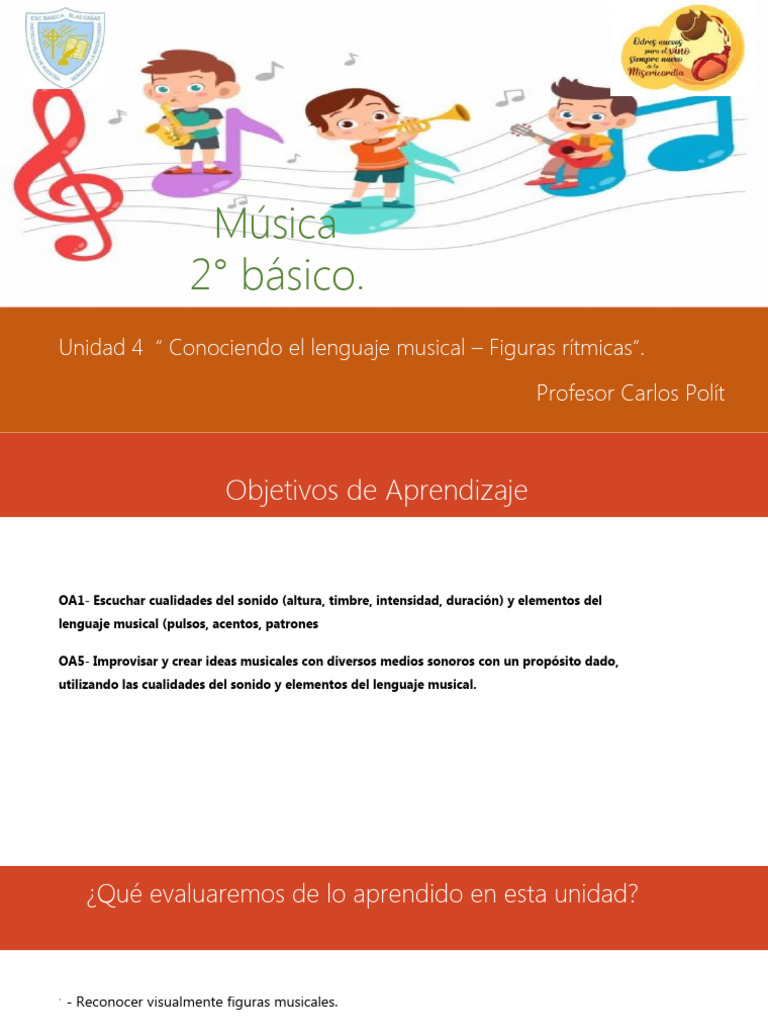 Figuras Rítmicas en Música 2° Básico | PDF | Ritmo | Sonido