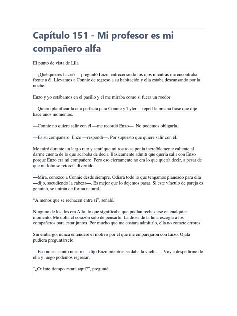 Mi Profesor Es Mi Alfa Mate 151-175 | PDF | Vino