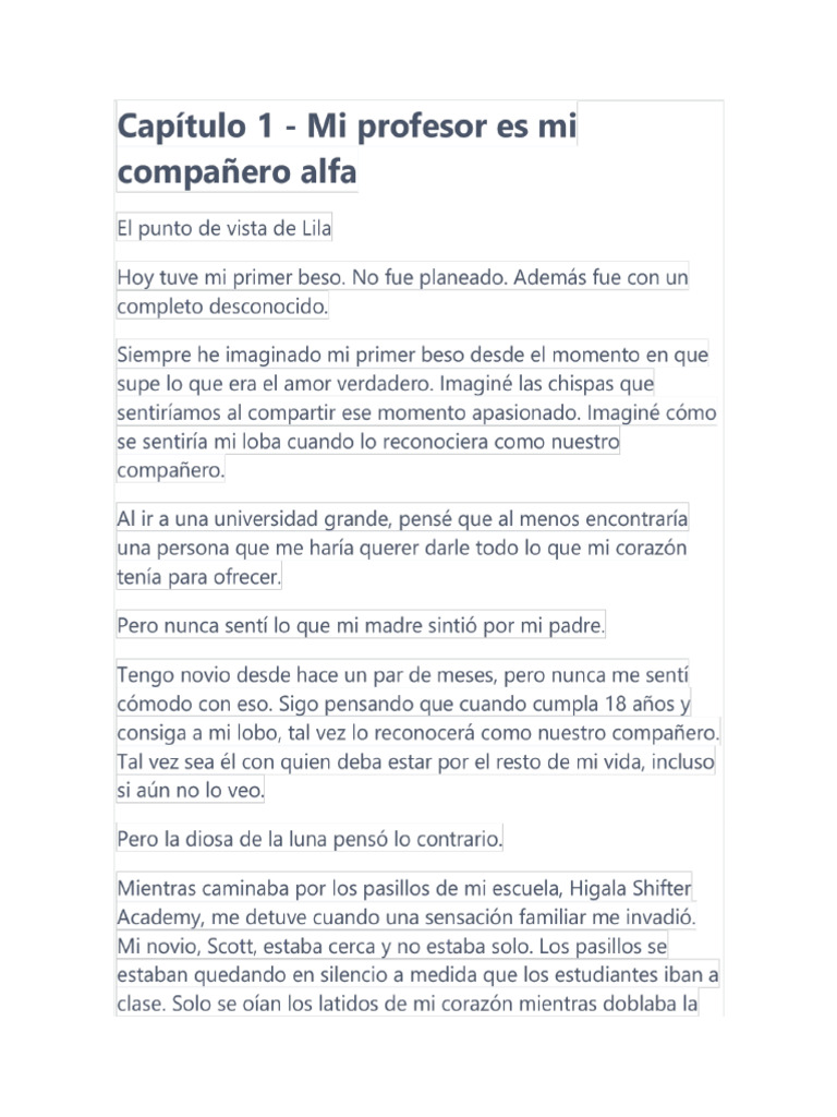 Mi Profesor Es Mi Alfa Mate 1-24 | PDF