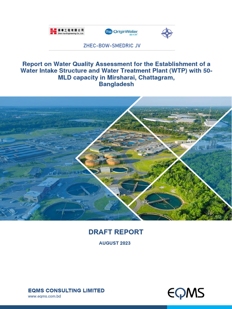 1 Water Quality Assessment (WQA) in Feni River - WTP - SR - 20230806 ...