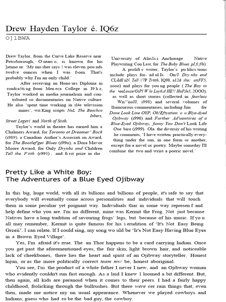 Pretty Like A White Boy | PDF