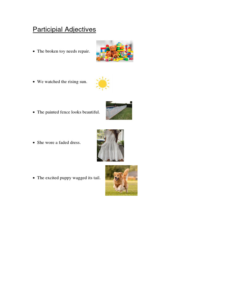 Understanding Participial Adjectives | PDF
