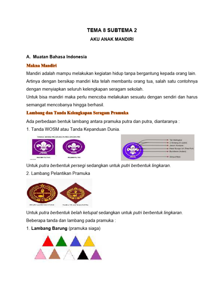 Handout Tema 8 Subtema 2 | PDF