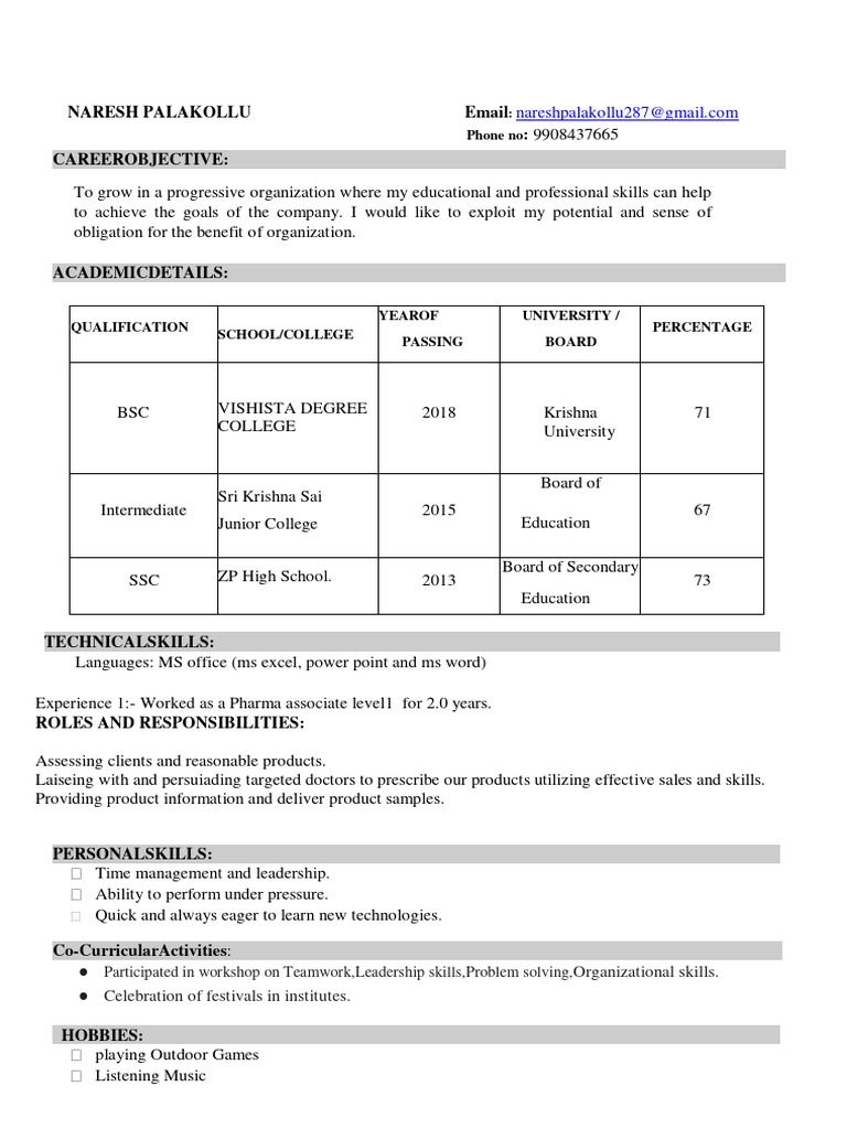 Naresh Resume Updated | PDF