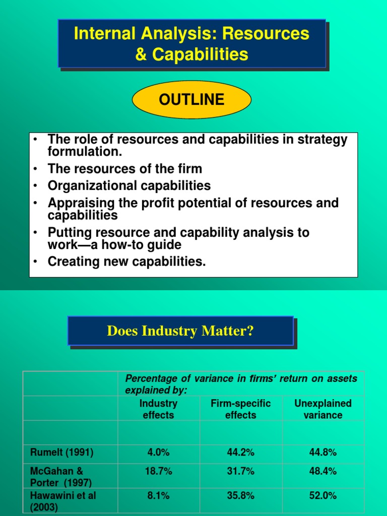 Internal Analysis: Resources & Capabilities: Outline | PDF | Honda ...