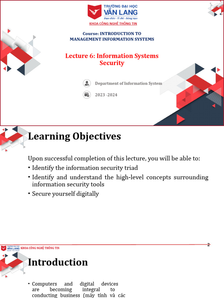 L6 - Information Systems Security | PDF | Information Security | Password