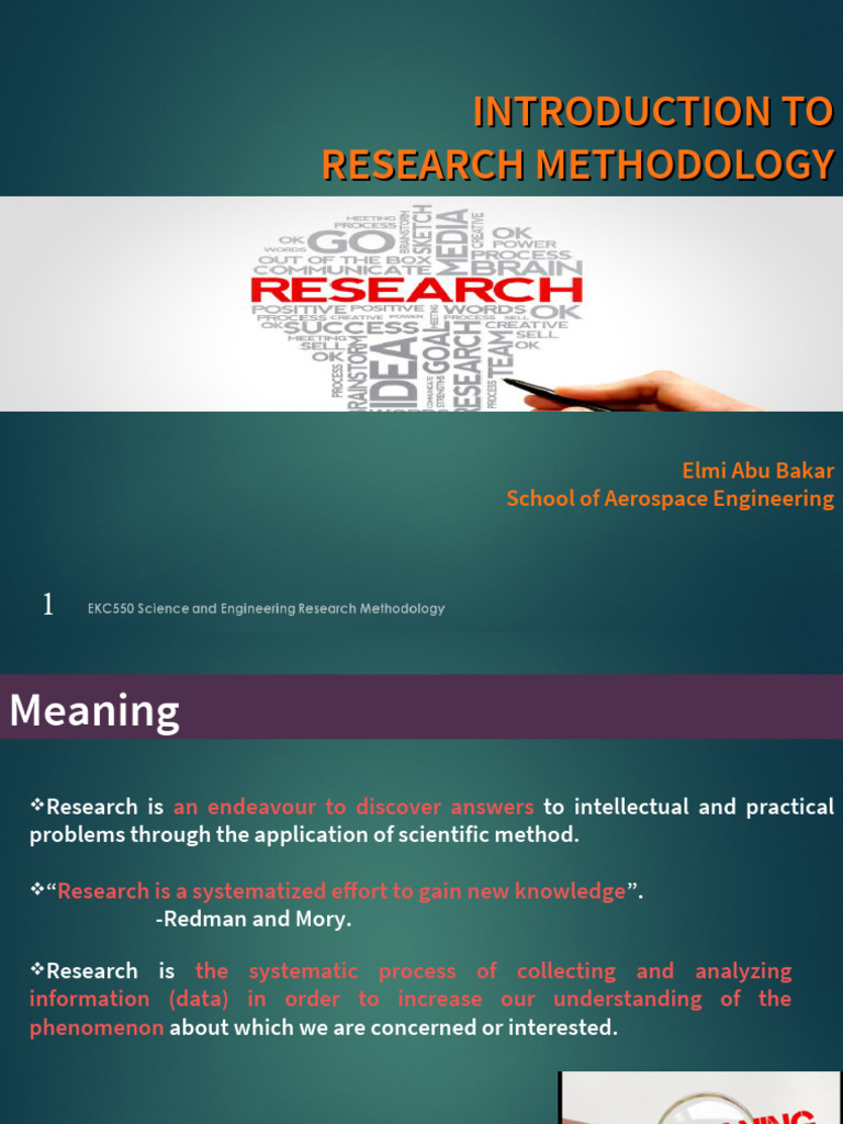 Introduction To Research Methodology-Dr Elmi-Part One | PDF ...