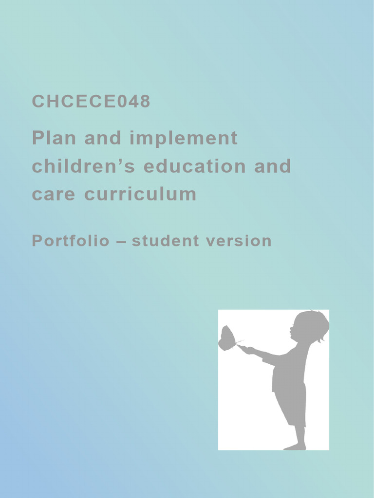 Incomplete CHCECE048 Portfolio | PDF | Learning | Communication