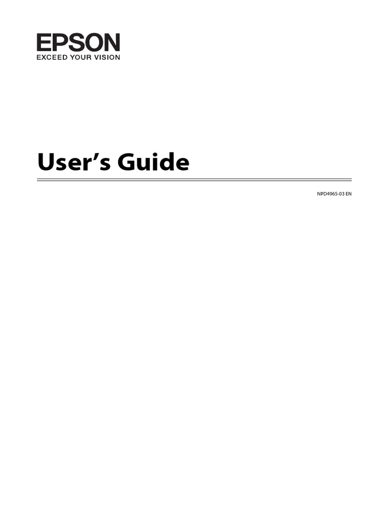Epson Product User Guide | PDF | Microsoft Windows | System Software