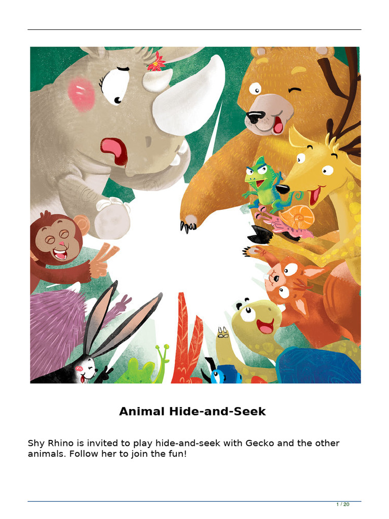 Animal Hide and Seek | PDF