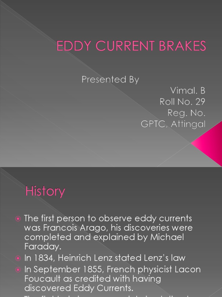 Eddy Current Brakes | PDF | Brake | Manufactured Goods