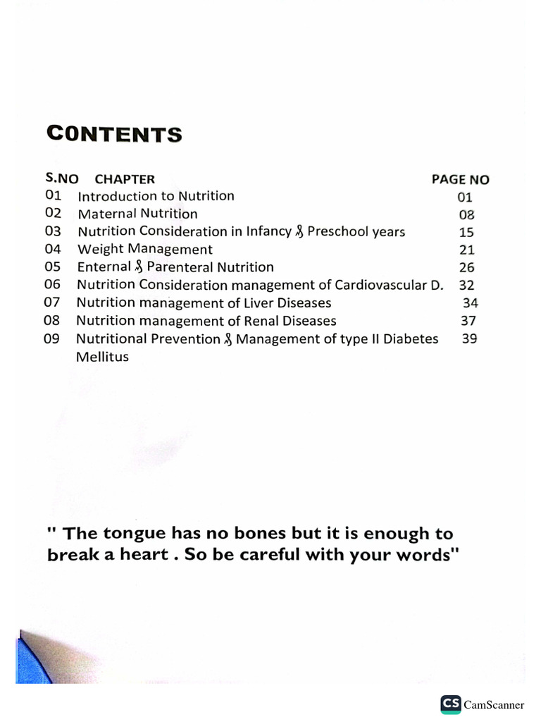 Nutrition Notes | PDF