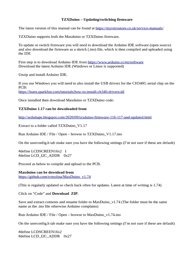 Tzxduino Updating Pdf Arduino Computing 6427