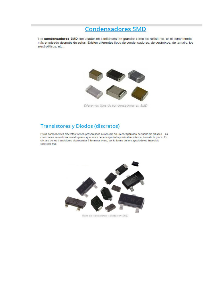 Smd Componentes Pdf