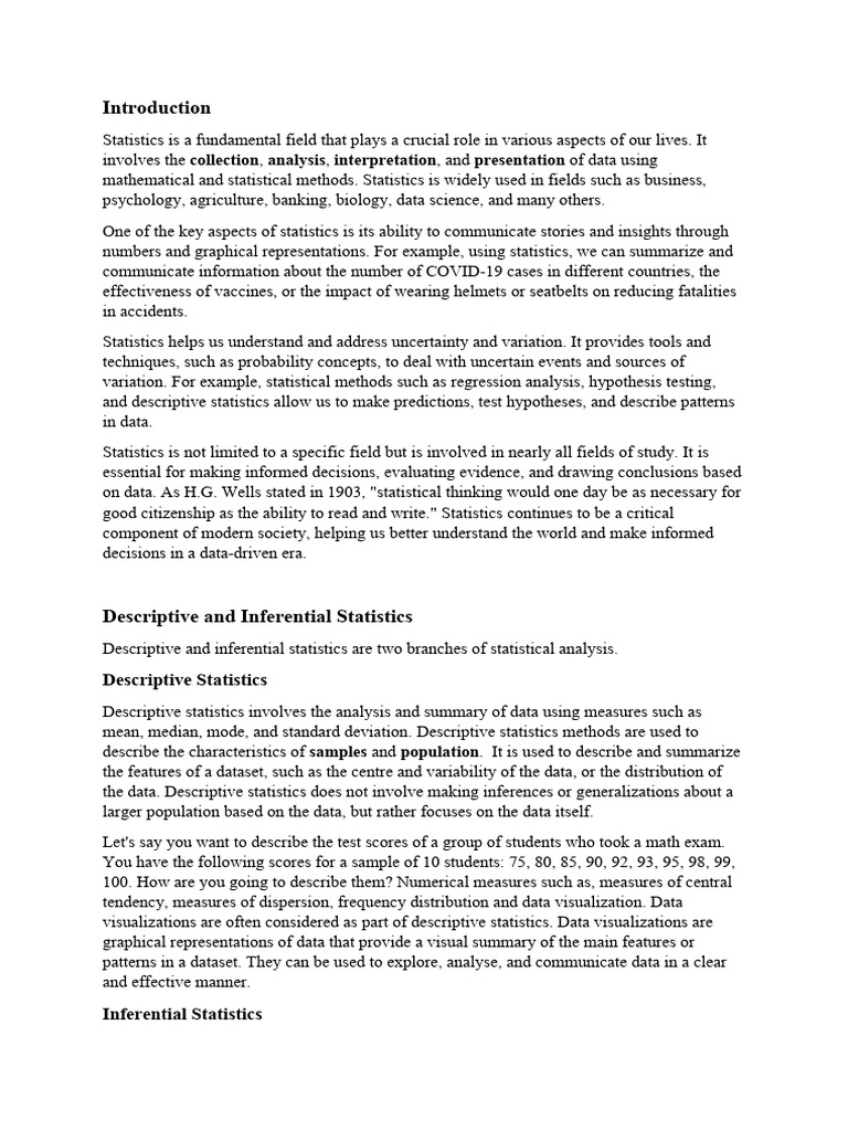 Statistics ClassNotes_1 | PDF | Statistics | Sampling (Statistics) Statistics ClassNotes_1 | PDF | Statistics | Sampling (Statistics)