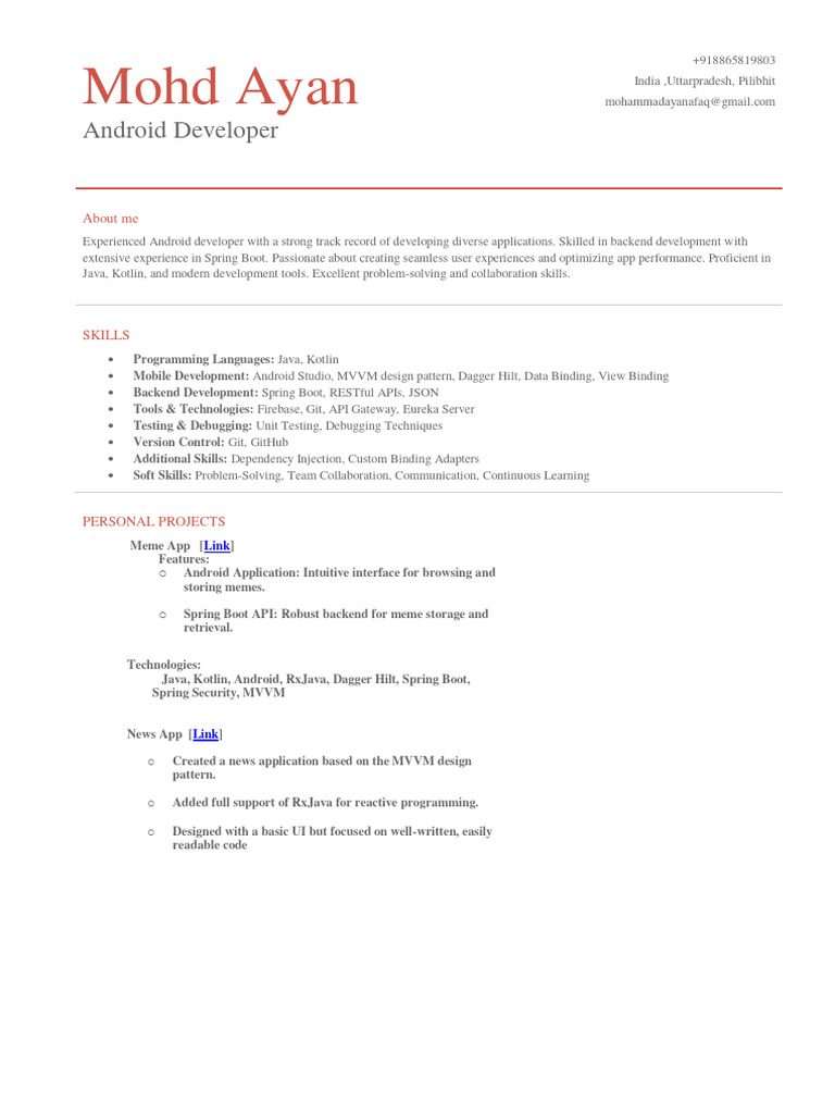 Ayan Resume | PDF