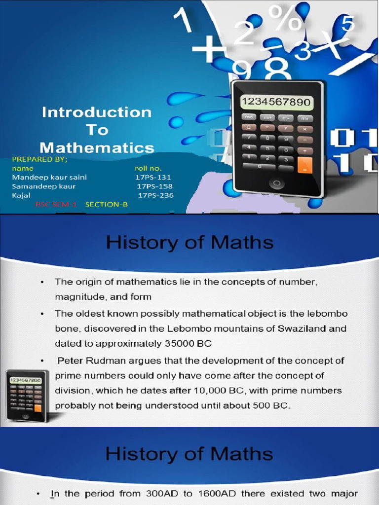 Introduction to mathematics | PDF