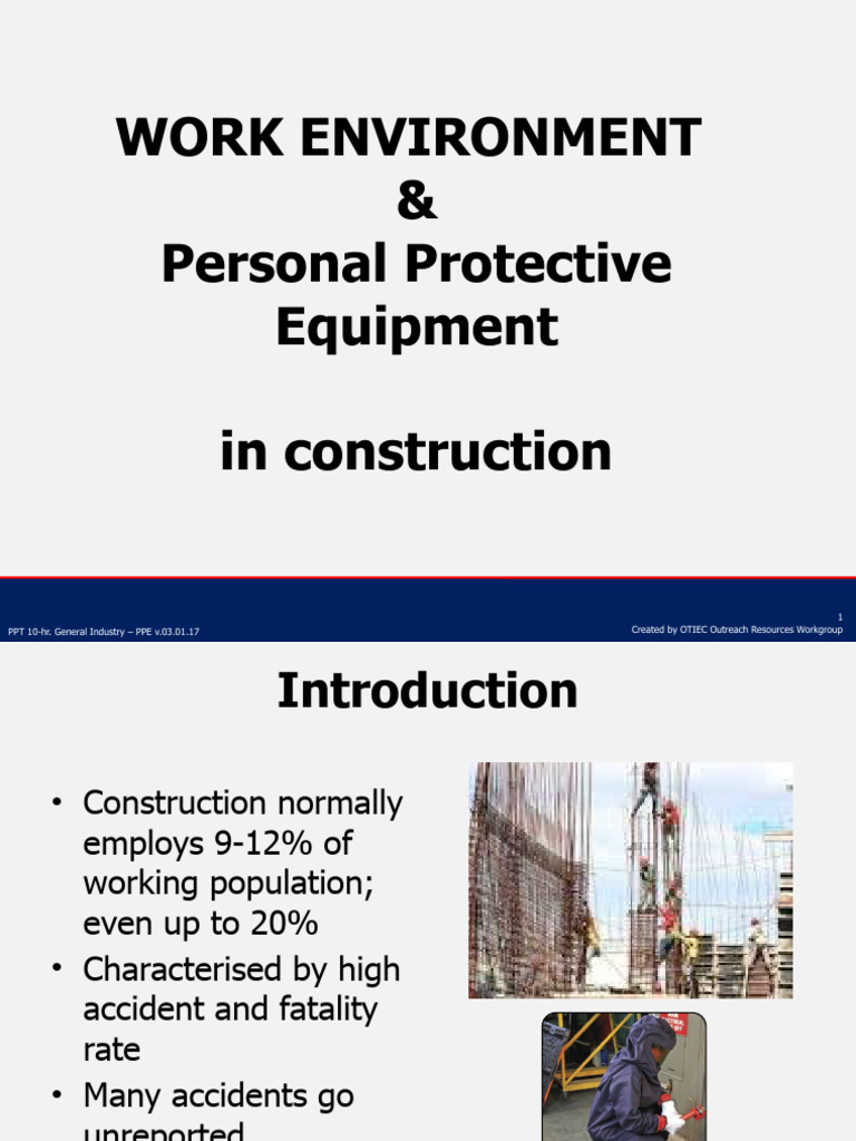 Construction Safety & PPE Guide | PDF | Personal Protective Equipment ...