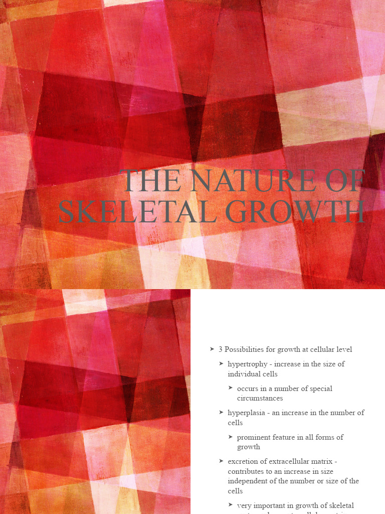 3-The Nature of Skeletal Growth | PDF | Bone | Skull