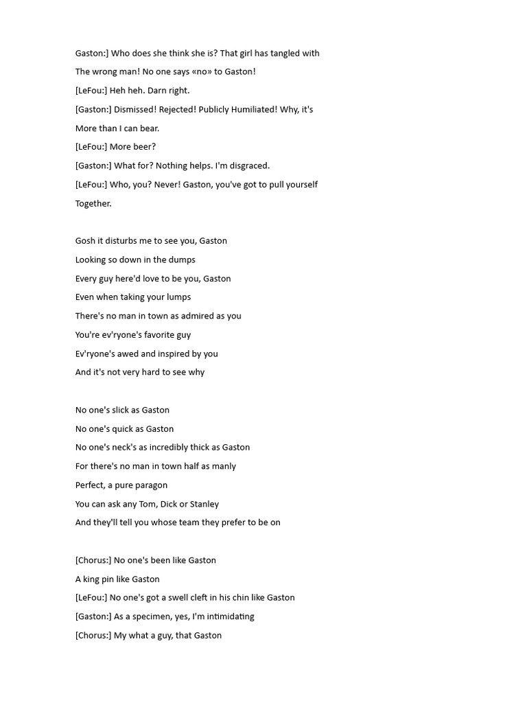 Gaston | PDF