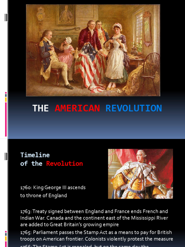 American Revolution Timeline Overview | PDF | American Revolution ...