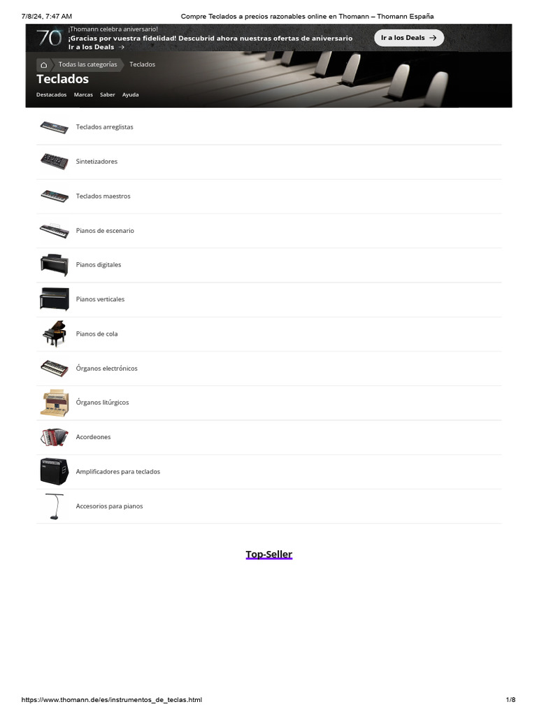 Compre Teclados A Precios Razonables Online en Thomann - Thomann España ...