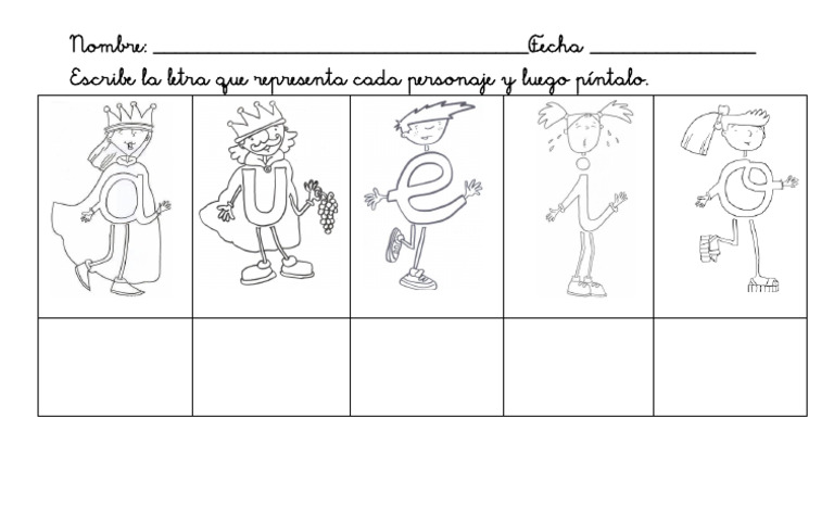 Vocales de Letrilandia | PDF
