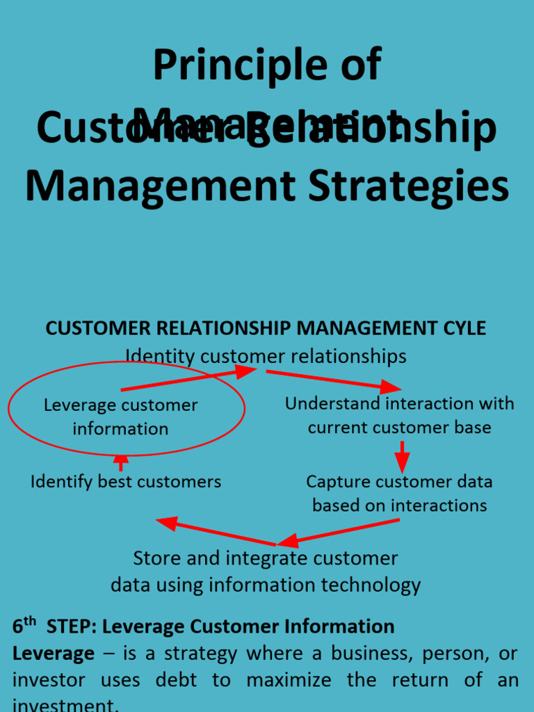 CRM Strategies and Techniques | PDF | Customer Relationship Management ...