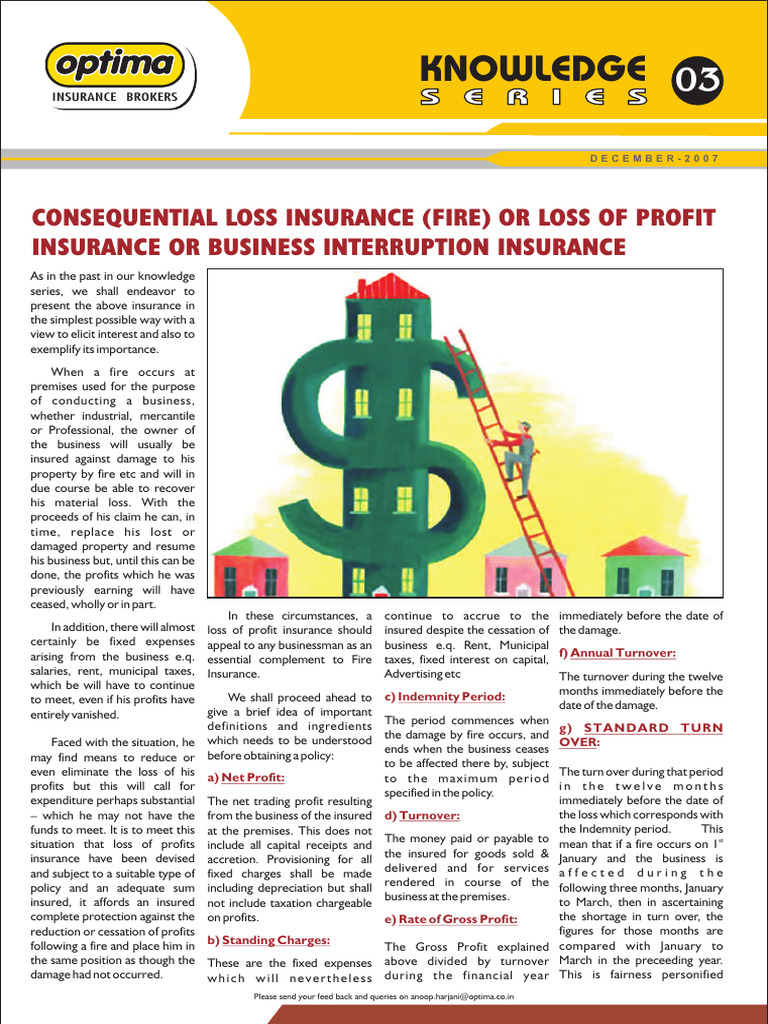 Consequential Loss Insurance (LOP - BI) Part I | PDF | Insurance | Revenue