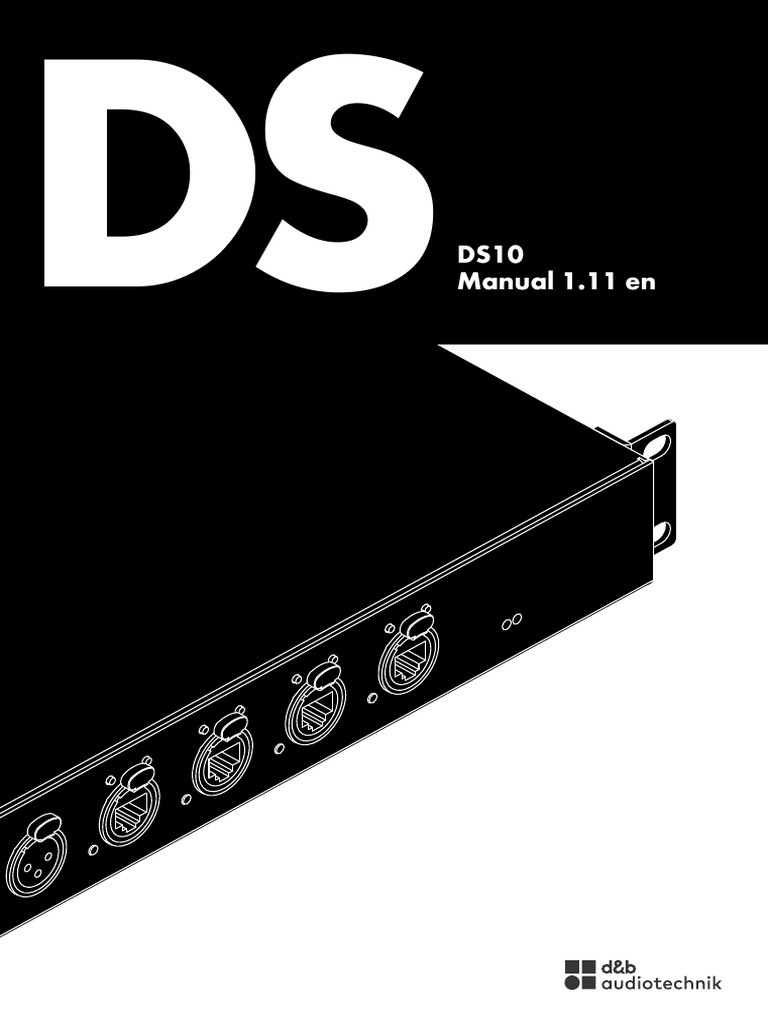 Dbaudio Manual Ds10 1.11 en | PDF | Electricity | Electrical Engineering