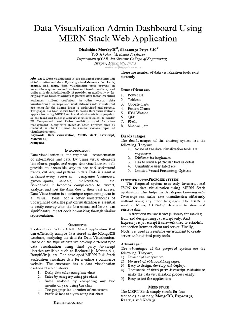 MERN Stack Conference-Paper | PDF | No Sql | Mongo Db MERN Stack Conference-Paper | PDF | No Sql | Mongo Db