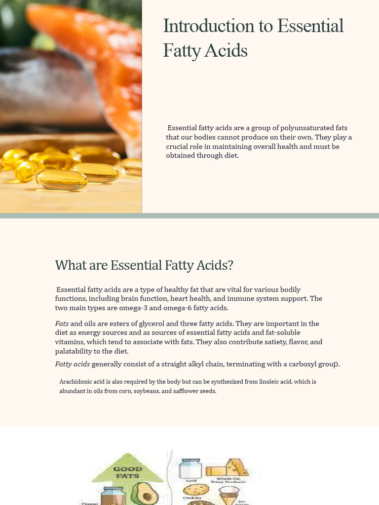 Introduction-to-Essential-Fatty-Acids | PDF | Fat | Omega 3 Fatty Acid