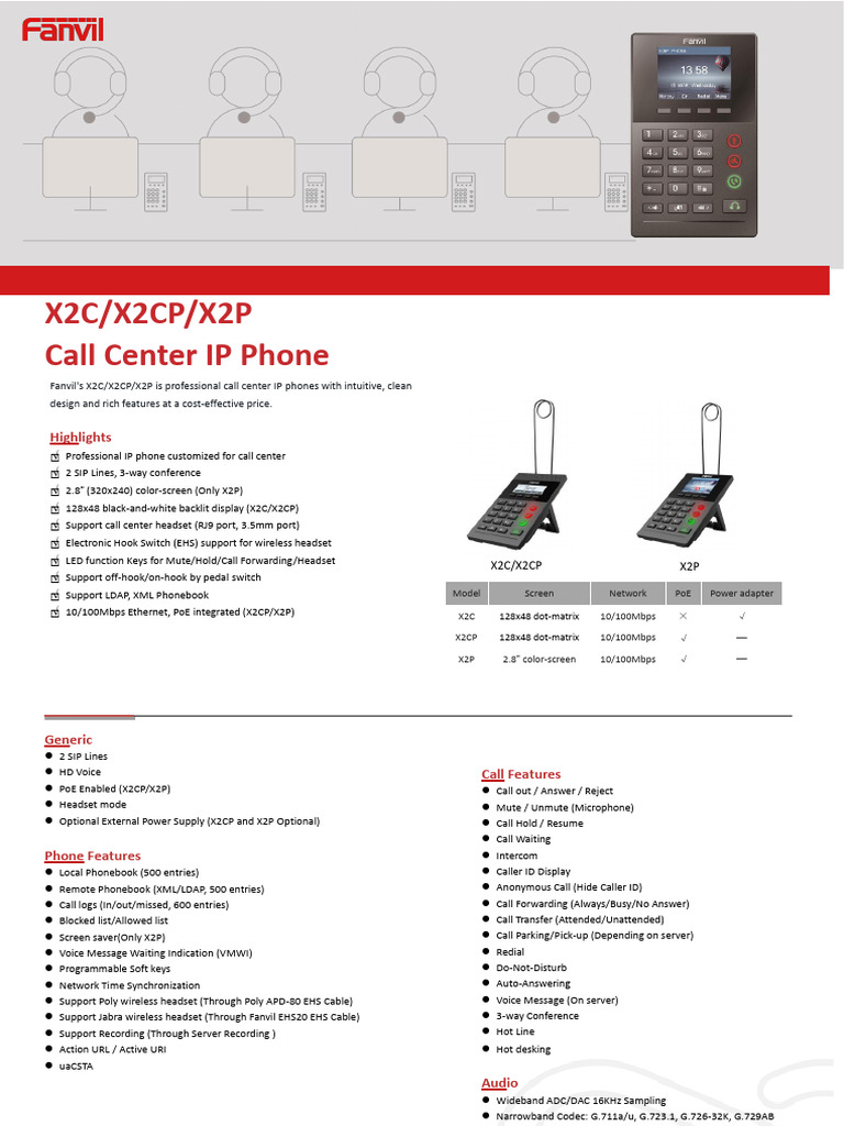 Fanvil X2C | PDF | Computer Science | Communications Protocols