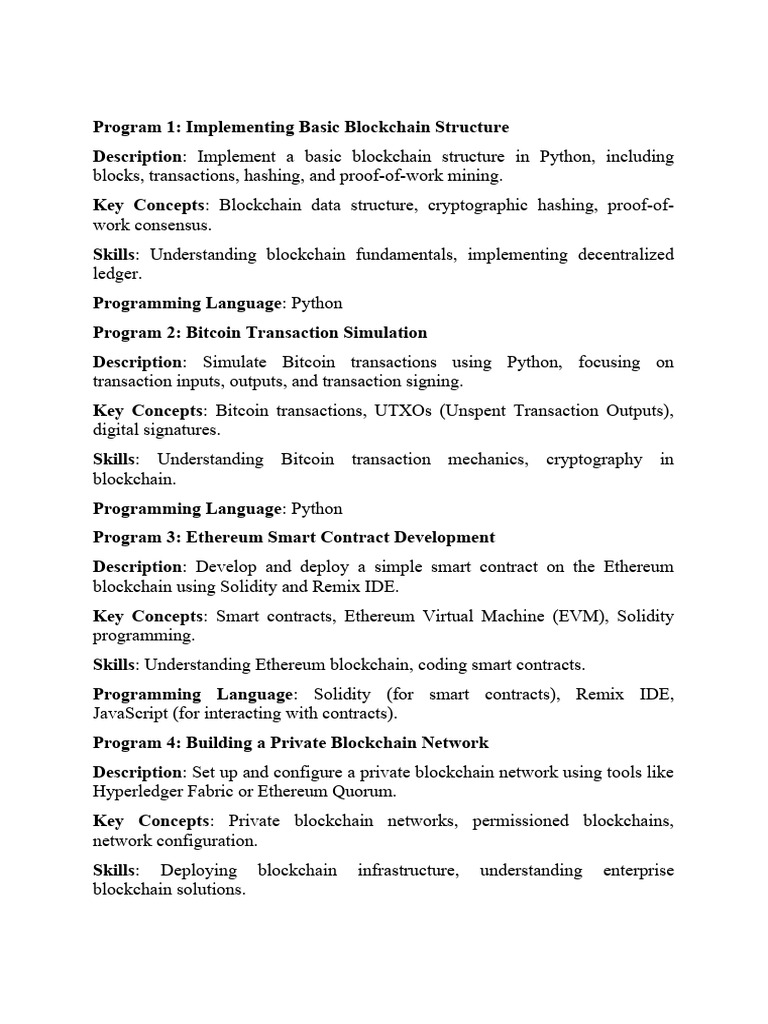 Blockchain Lab | PDF | Bitcoin | Computer Programming