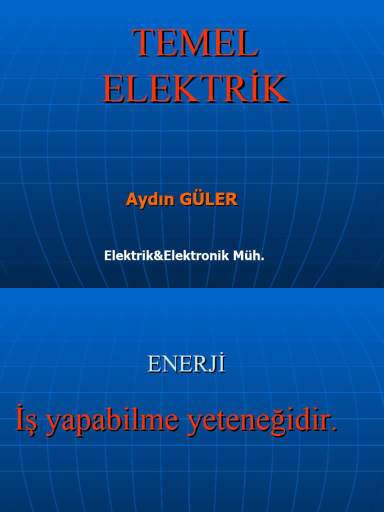 Temel Elektrik | PDF