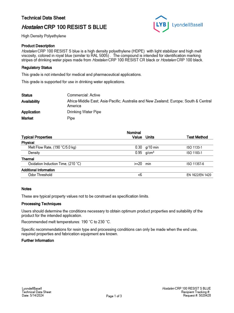 Technical Data Sheet (1) | Download Free PDF | Chemical Substances | Building Materials