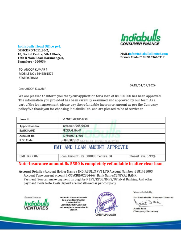 Anoop Kumar P | PDF | Payments | Service Industries