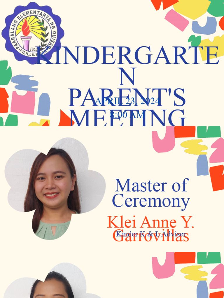 Kindergarten Parents Meeting | PDF