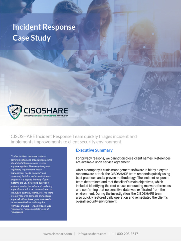 Incident Response Case Study | PDF | Malware | Security