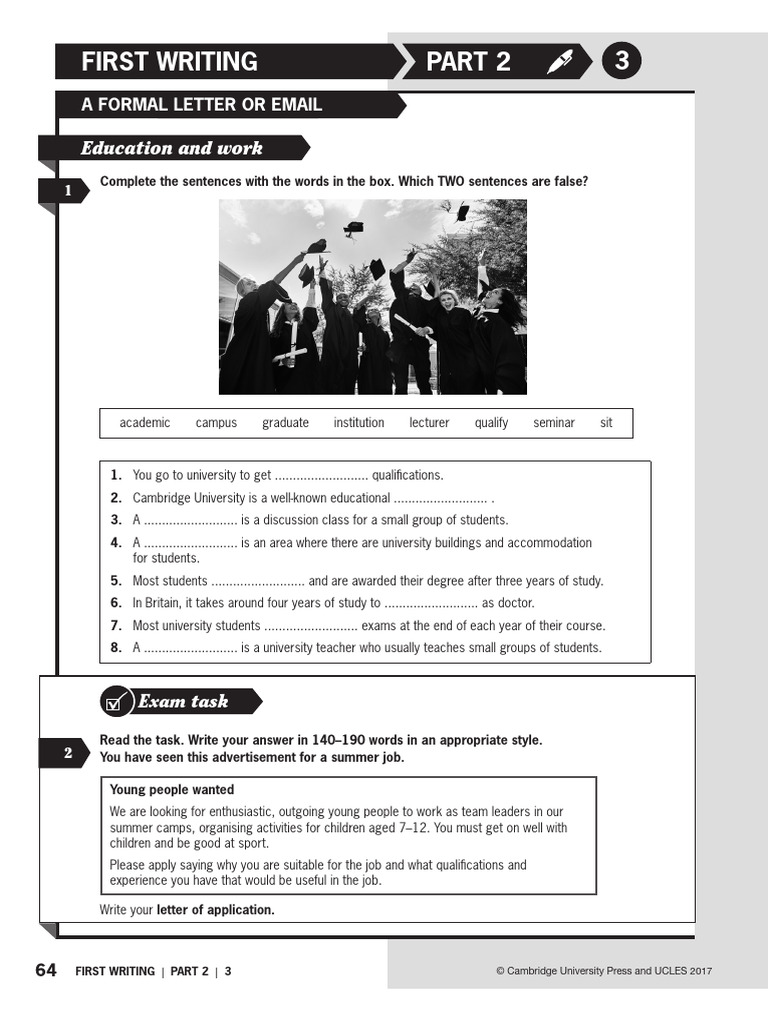 W - P2 - Formal Email - ExamBooster B2 | PDF