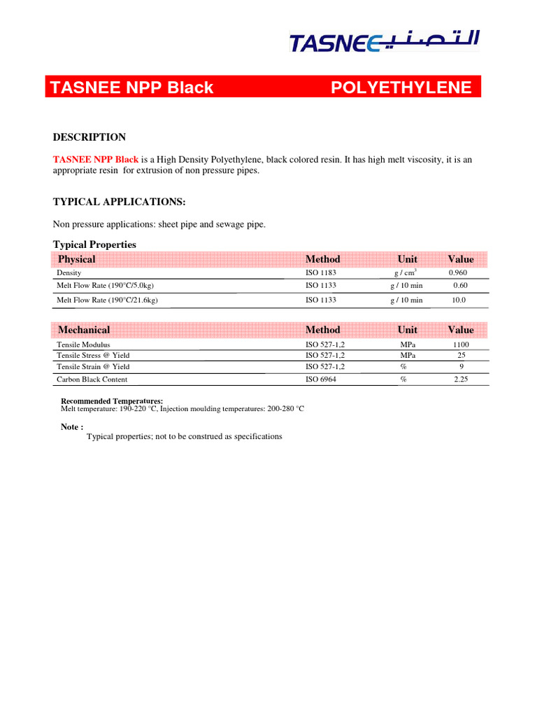 hd-npp-tds | PDF | Polymers | Applied And Interdisciplinary Physics