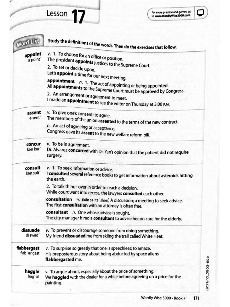WW 7 Lesson 17 | PDF