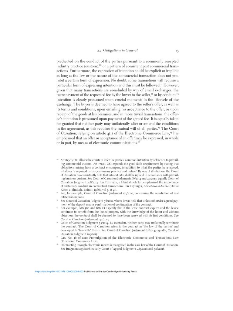 2.2 Obligations in General 15 | PDF | Offer And Acceptance | Lease